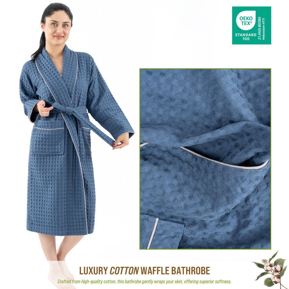 American Soft Linen Premium Collection 100% Cotton Waffle Robes for ...