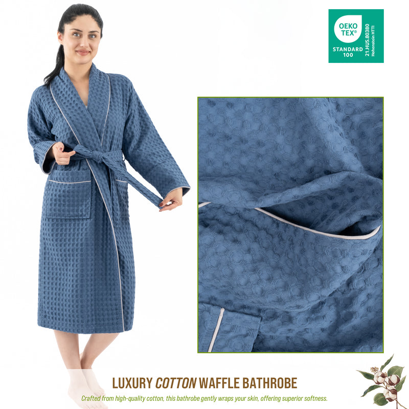 American Soft Linen Premium Collection 100% Cotton Waffle Robes for ...