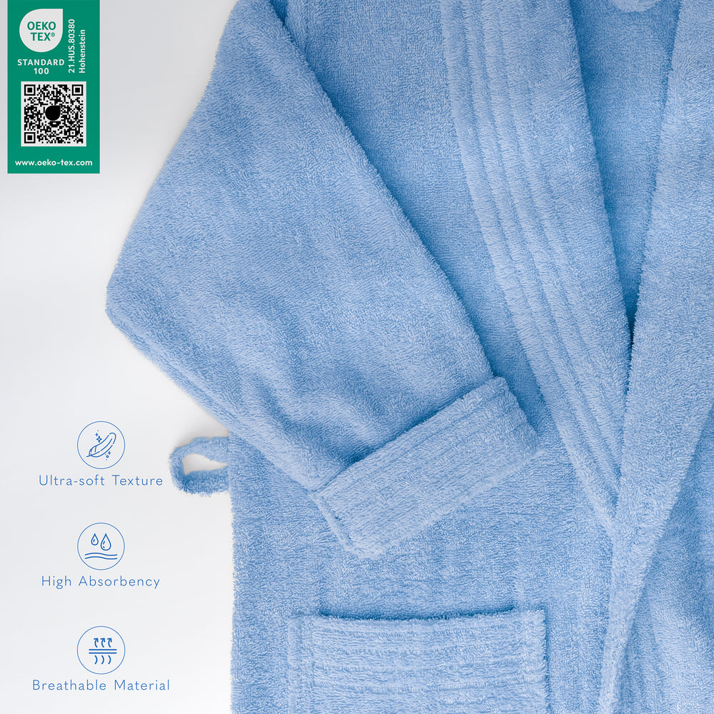 Luxury Men’s Robes - 100% Cotton 380 GSM Quick Dry Turkish Bathrobe ...